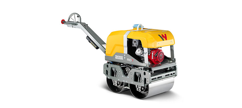 Comércio Máquinas - Rolo compactador vibratório RD7 da Wacker Neuson ...